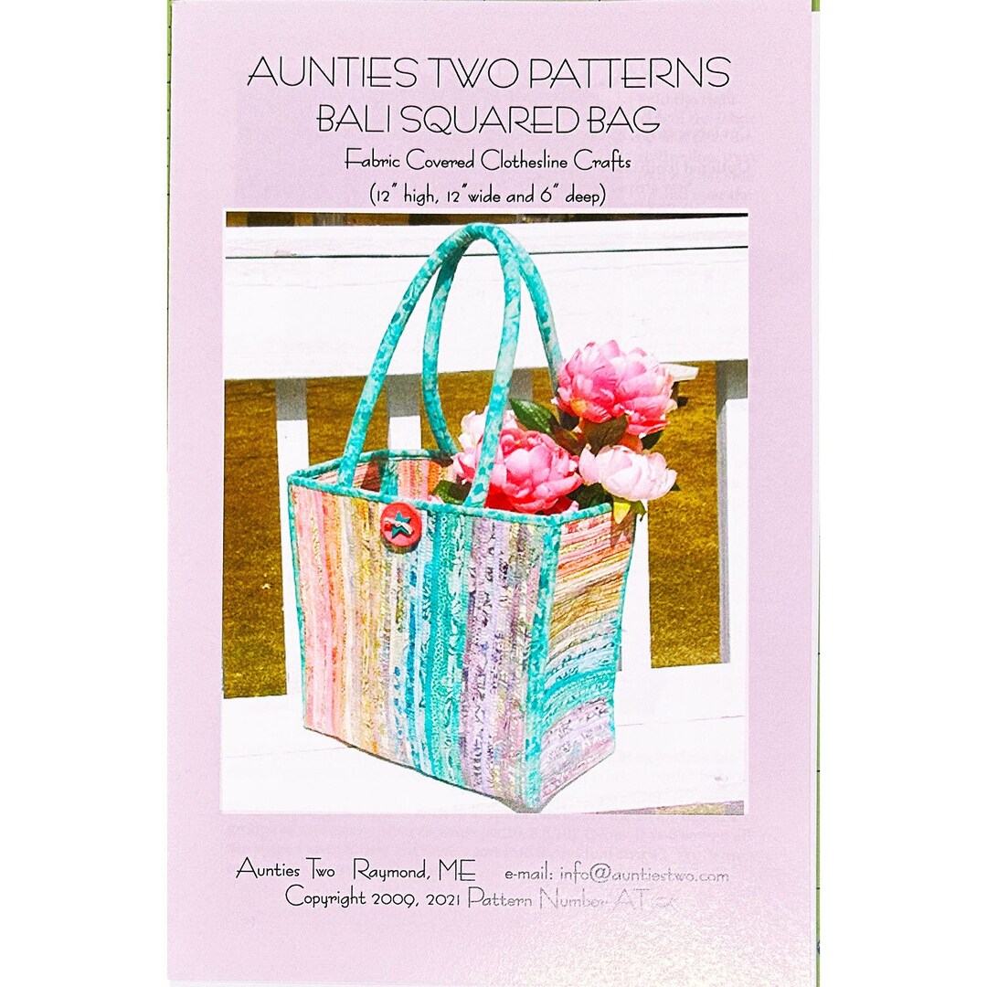 Aunties Two BALI SQUARED BAG AT104 Sewing Pattern - Etsy