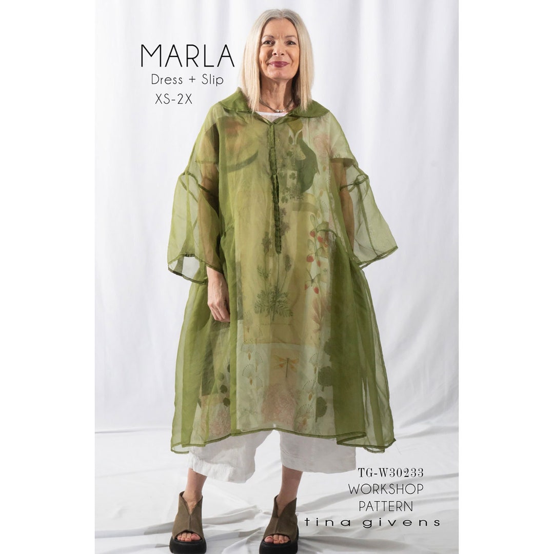Tina Givens MARLA DRESS Slip TG-W30233 Sewing Pattern - Etsy