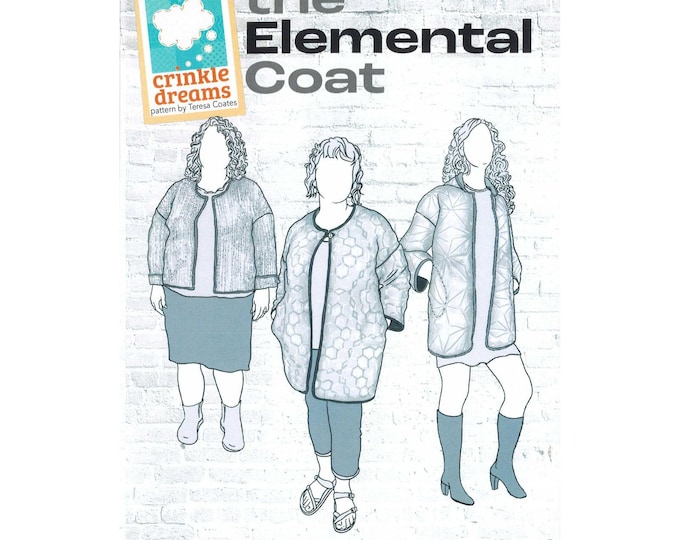 Crinkle Dreams THE ELEMENTAL COAT Printed Sewing Pattern - Etsy