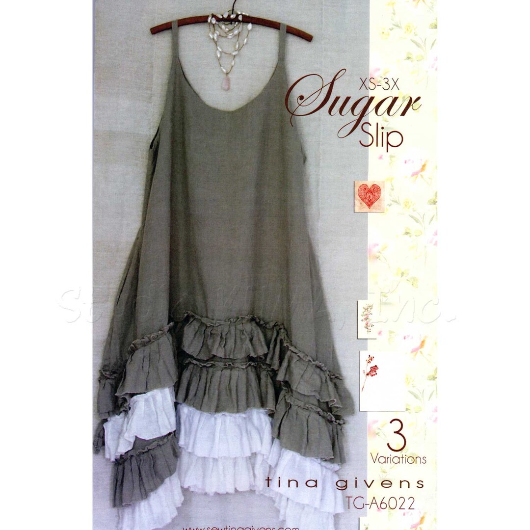 Tina Givens SUGAR SLIP TG-A6022 Sewing Pattern - Etsy