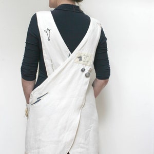 Janet Clare ARTISAN CROSSOVER APRON Printed Sewing Pattern - Etsy