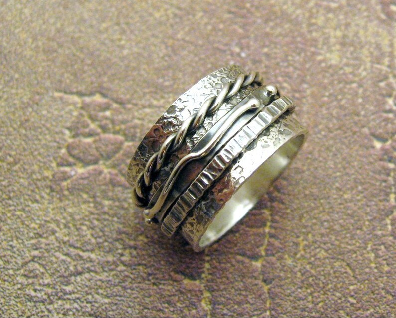 MADE TO ORDER - Men's Kinetic Spinner Ring - Etsy