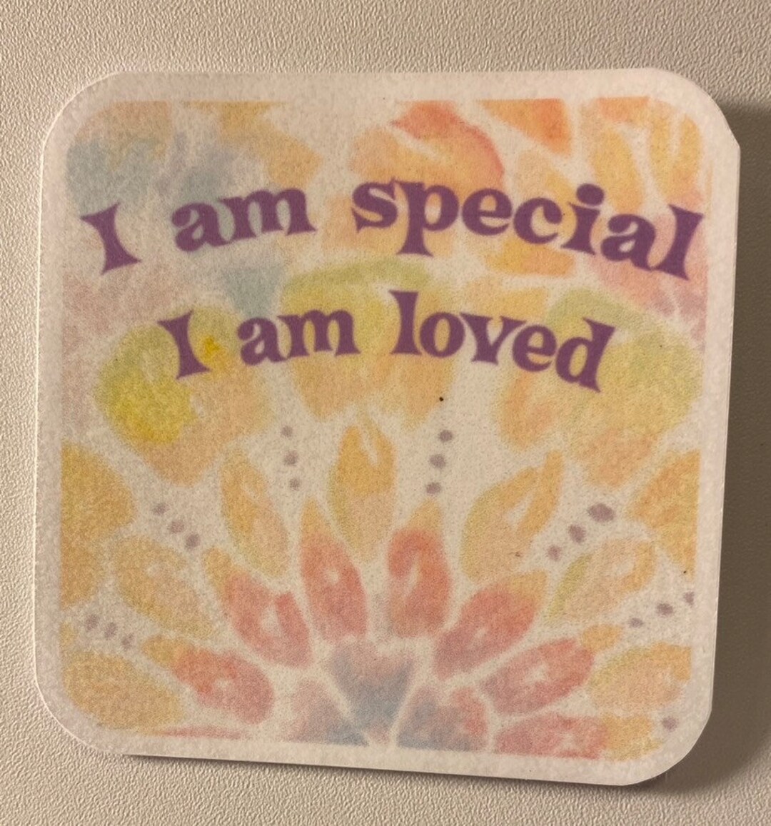 I Am Special I Am Loved. Die Cut Sticker Inspiration - Etsy