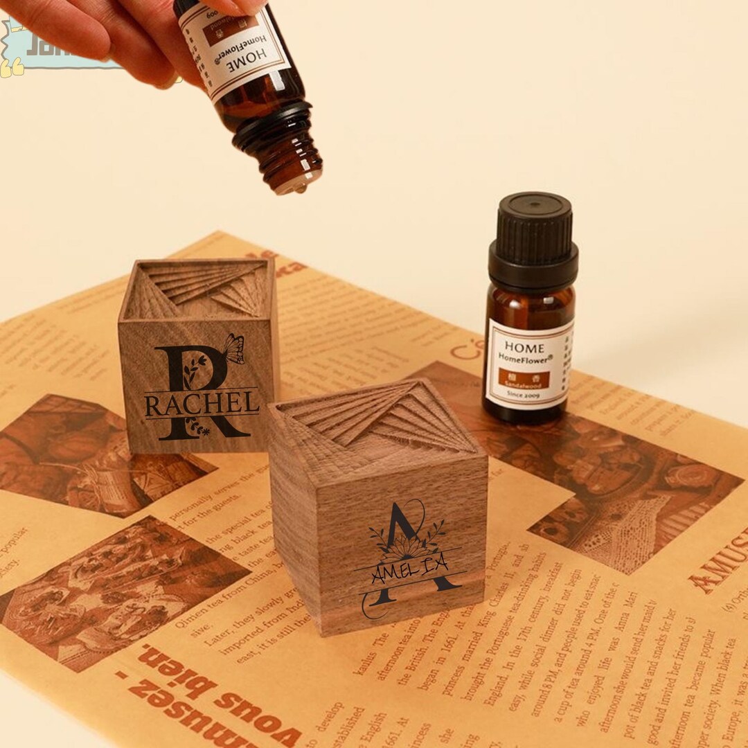 Personalized Wooden Oil Diffuser, Custom Name Essential Oil Diffuser ...