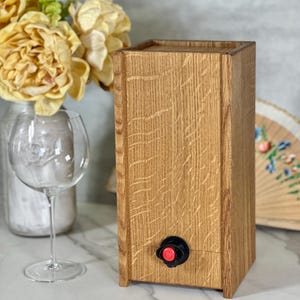 Handmade Wooden Box Wine Dispenser – Fits Standard 3L Bags – Available ...