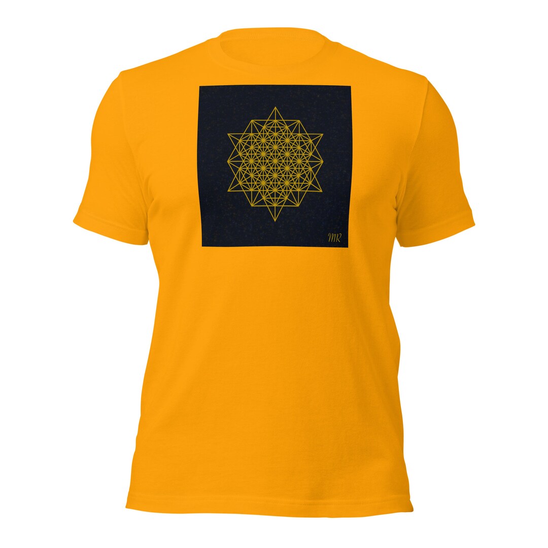 64 Tetrahedron Expanded Metatrons Cube Sacred Geometry Unisex T-shirt ...