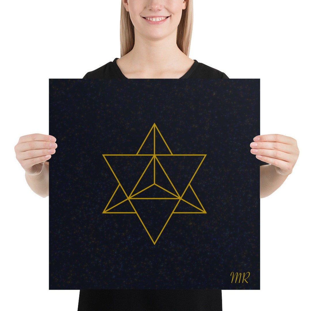 Merkaba Sacred Geometry Poster - Etsy