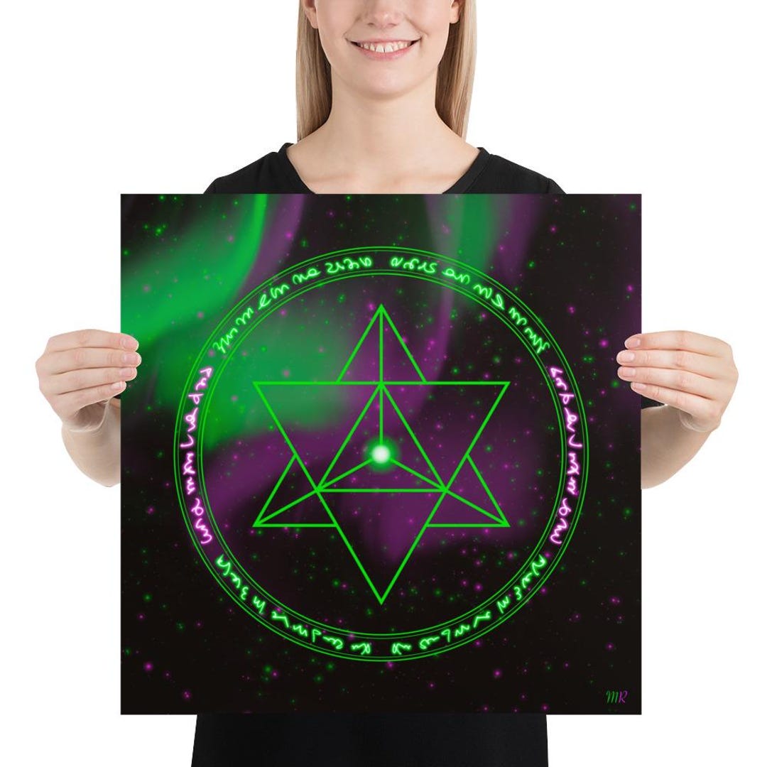 Light Code Merkaba Poster - Etsy