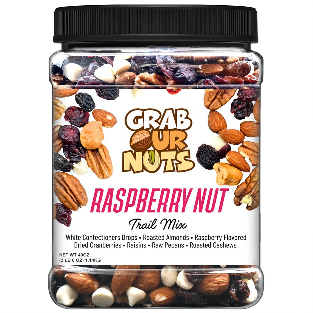 Grab Our Nuts Raspberry Nut Trail Mix 40oz - Etsy