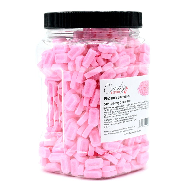 PEZ Bulk Unwrapped Candy Refill 20oz Jar - Etsy