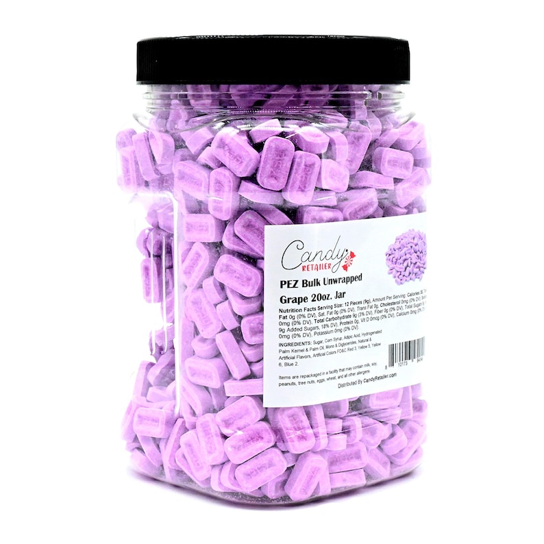 PEZ Bulk Unwrapped Candy Refill 20oz Jar - Etsy