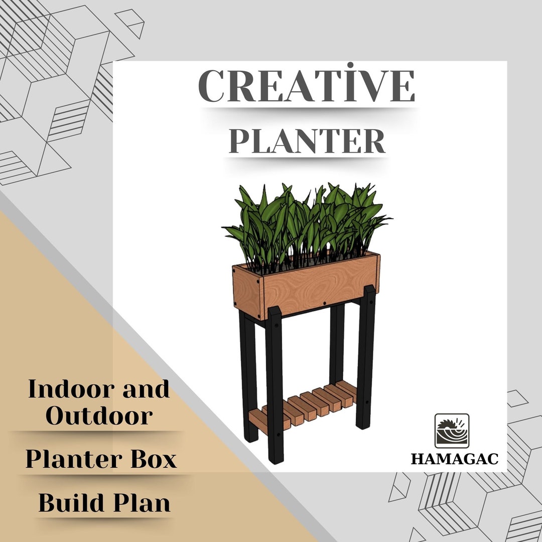 DIY Raised Planter Box Plans, Indoor and Outdoor Planters Plan ,potting ...