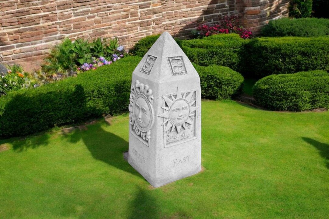 Directional Marker Rock Figure 18" Massive Seasons Rock Statue Outdoor ...