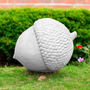 Concrete Acorn Figure 7" Realistic Acorn, Stone Garden Ornament, Acorn ...