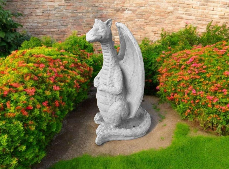 Massive Dragon Statue 20" Large Japanese Dragon Figure, Asian Dragon ...