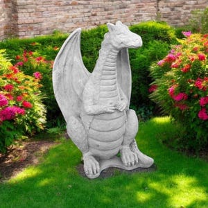 Massive Dragon Statue 20" Large Japanese Dragon Figure, Asian Dragon ...