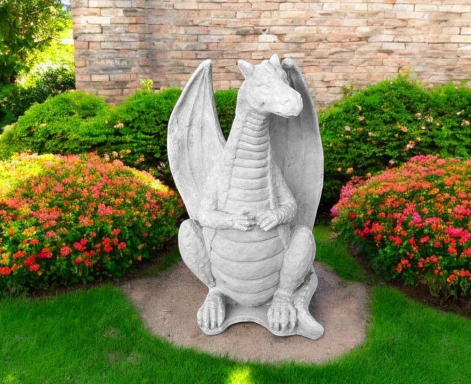 Massive Dragon Statue 20" Large Japanese Dragon Figure, Asian Dragon ...