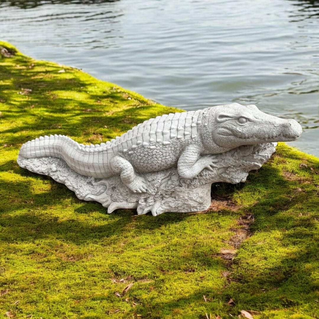 Concrete Alligator Statue 6