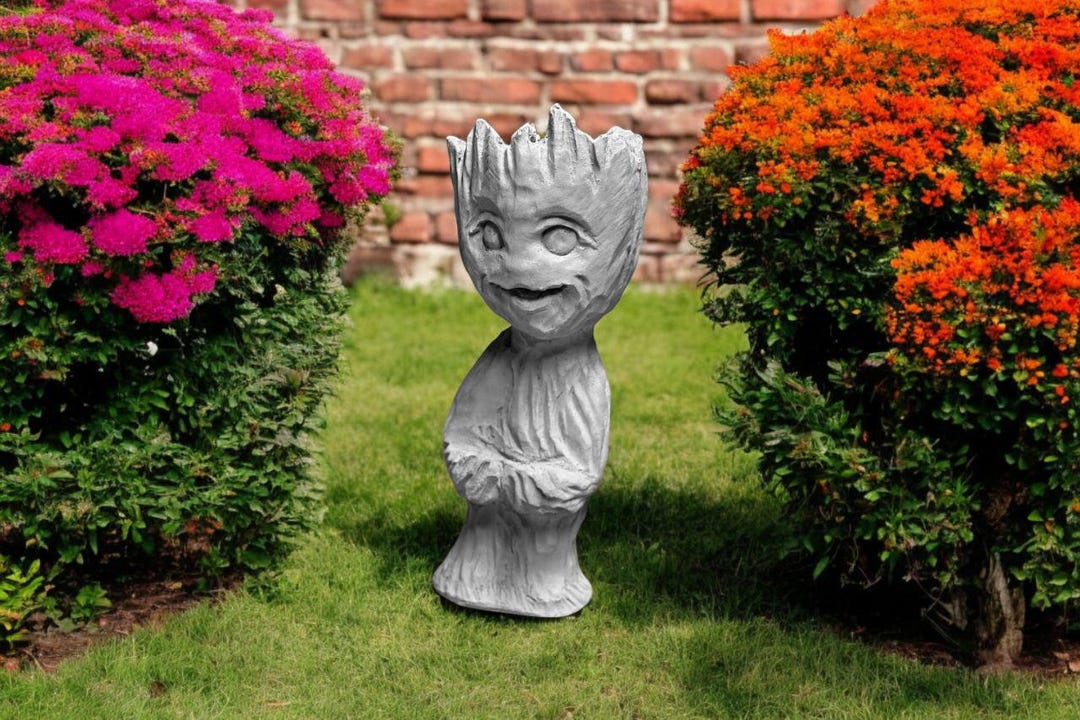 Concrete Groot Figure 17" Detailed Film Character, Garden Massive ...