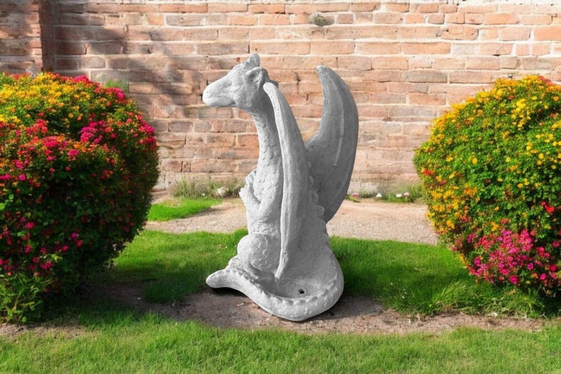 Massive Dragon Statue 20" Large Japanese Dragon Figure, Asian Dragon ...