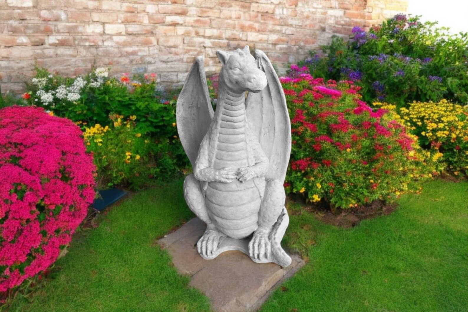 Massive Dragon Statue 20" Large Japanese Dragon Figure, Asian Dragon ...