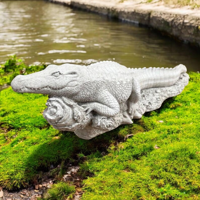 Concrete Alligator Statue 6