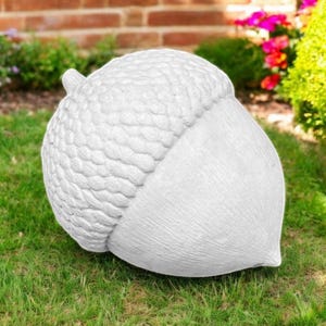 Concrete Acorn Figure 7" Realistic Acorn, Stone Garden Ornament, Acorn ...