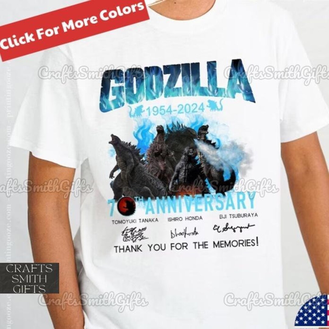 Godzilla 70th Anniversary Shirt, Godzilla X Kong the New Empire Shirt ...