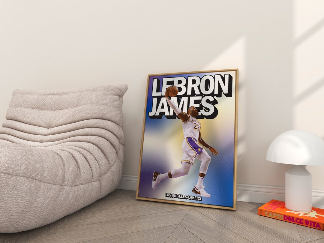 Lebron James Poster, Los Angeles Lakers, NBA Poster, Sports Art Print ...