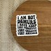 ADHD I Am Not Demure Sticker - Mental Health Sticker - Water Bottle ...