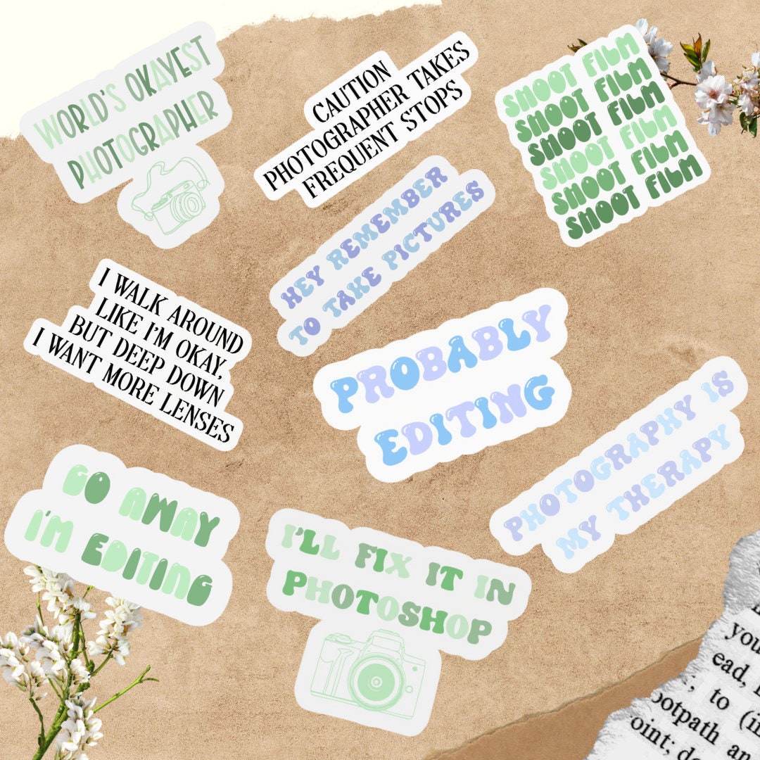 Photography Stickers Photography Decals Photographer Stickers Funny ...