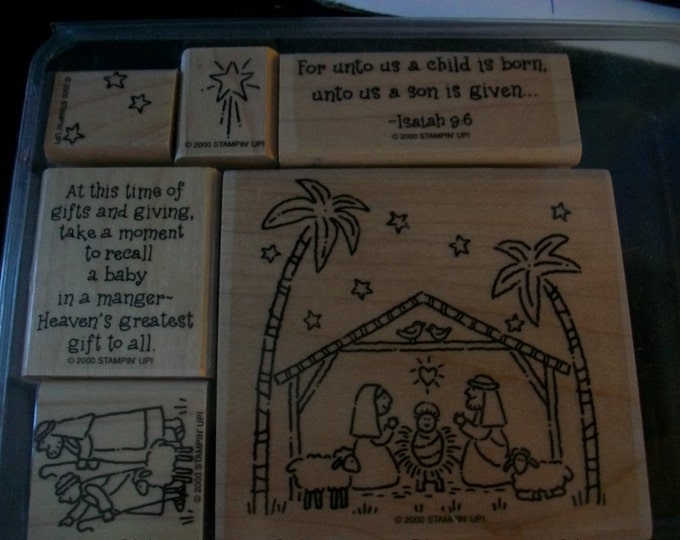 Stampin up Nativity Rubber Stamps - Etsy