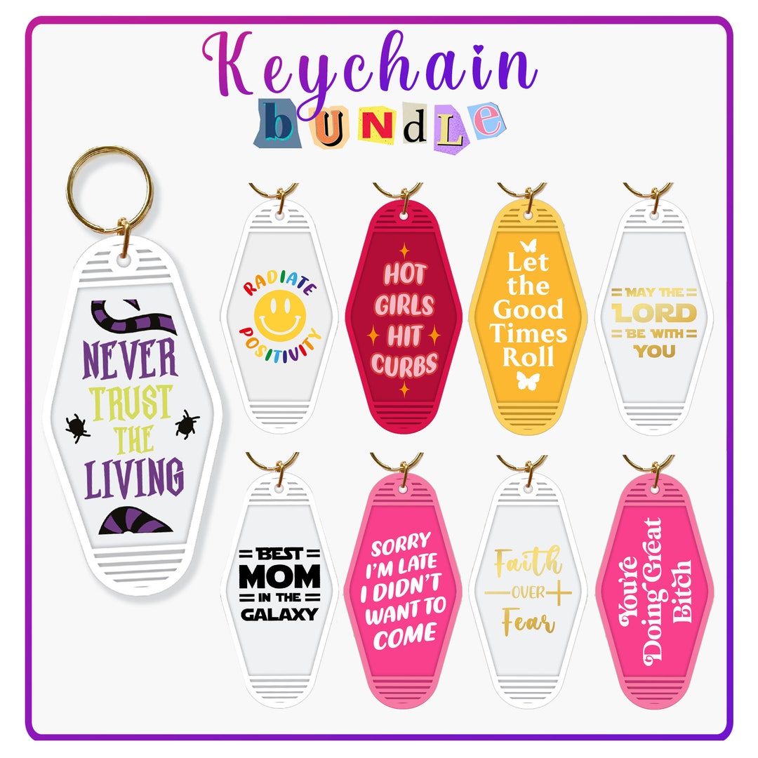 Motel Keychain Svg Design Bundle, Sarcastic Motel Keychain Svg ...
