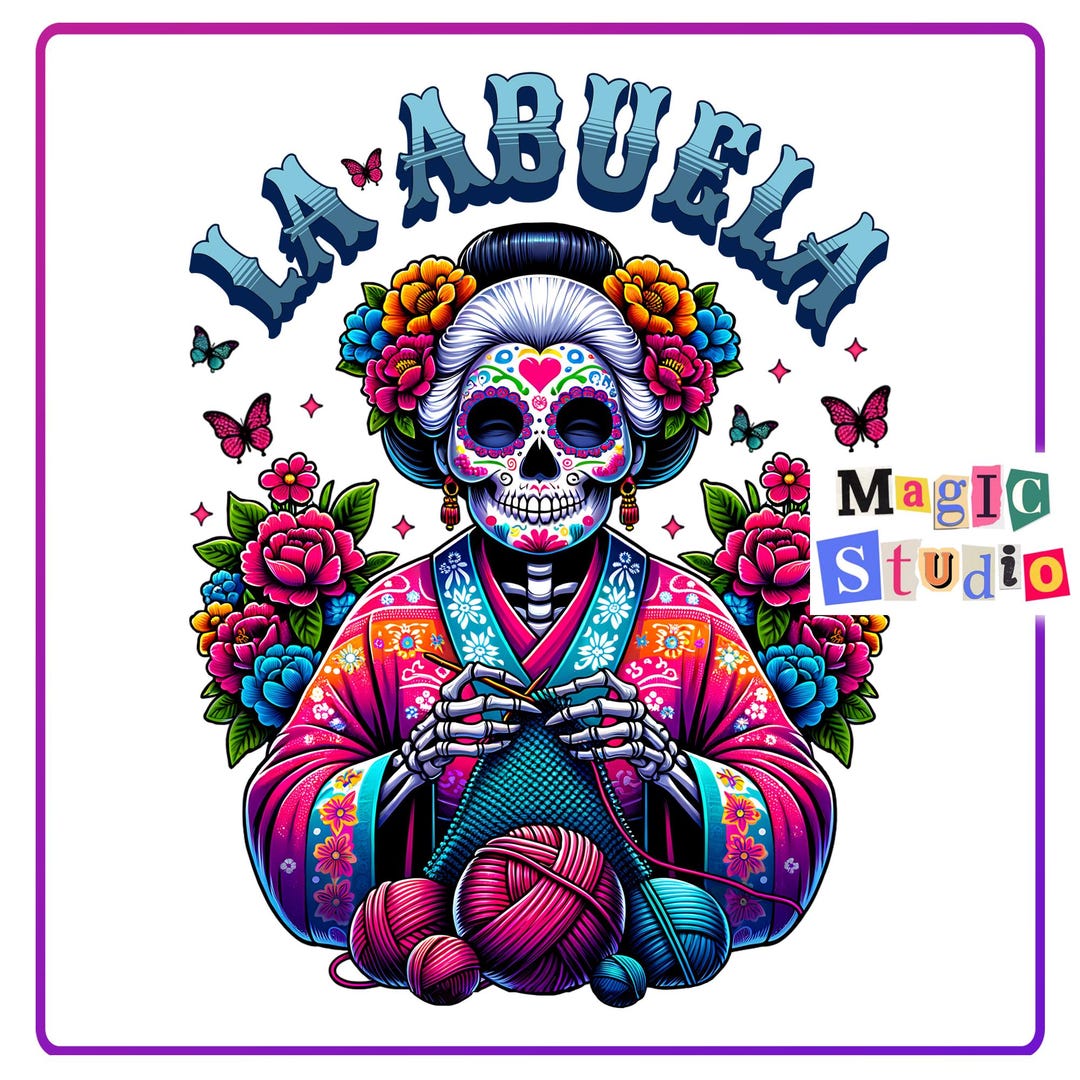 La Abuela PNG, Mexican Grandma Sublimation Design, Spanish Mothers Day ...