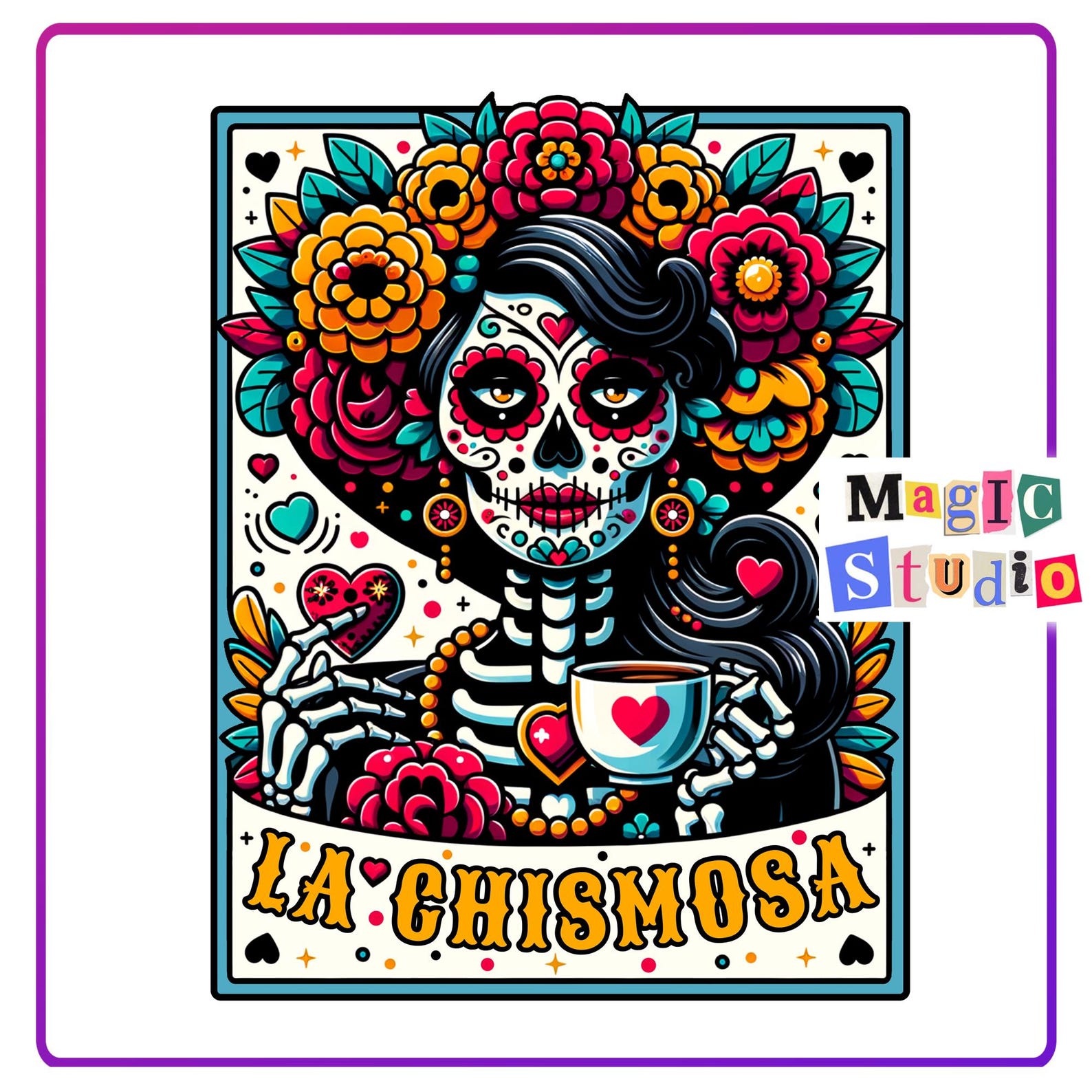 La Chismosa Tarot Card PNG, Funny Mexican Chisme Sublimation Design ...