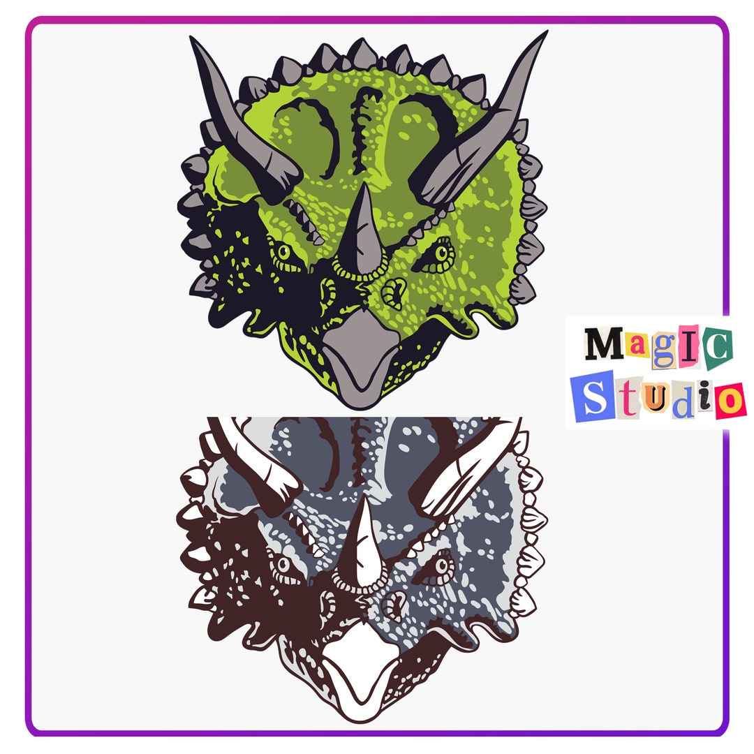 Triceratops Head SVG, PNG, Triceratops T-shirt, Dinosaur Svg Png ...