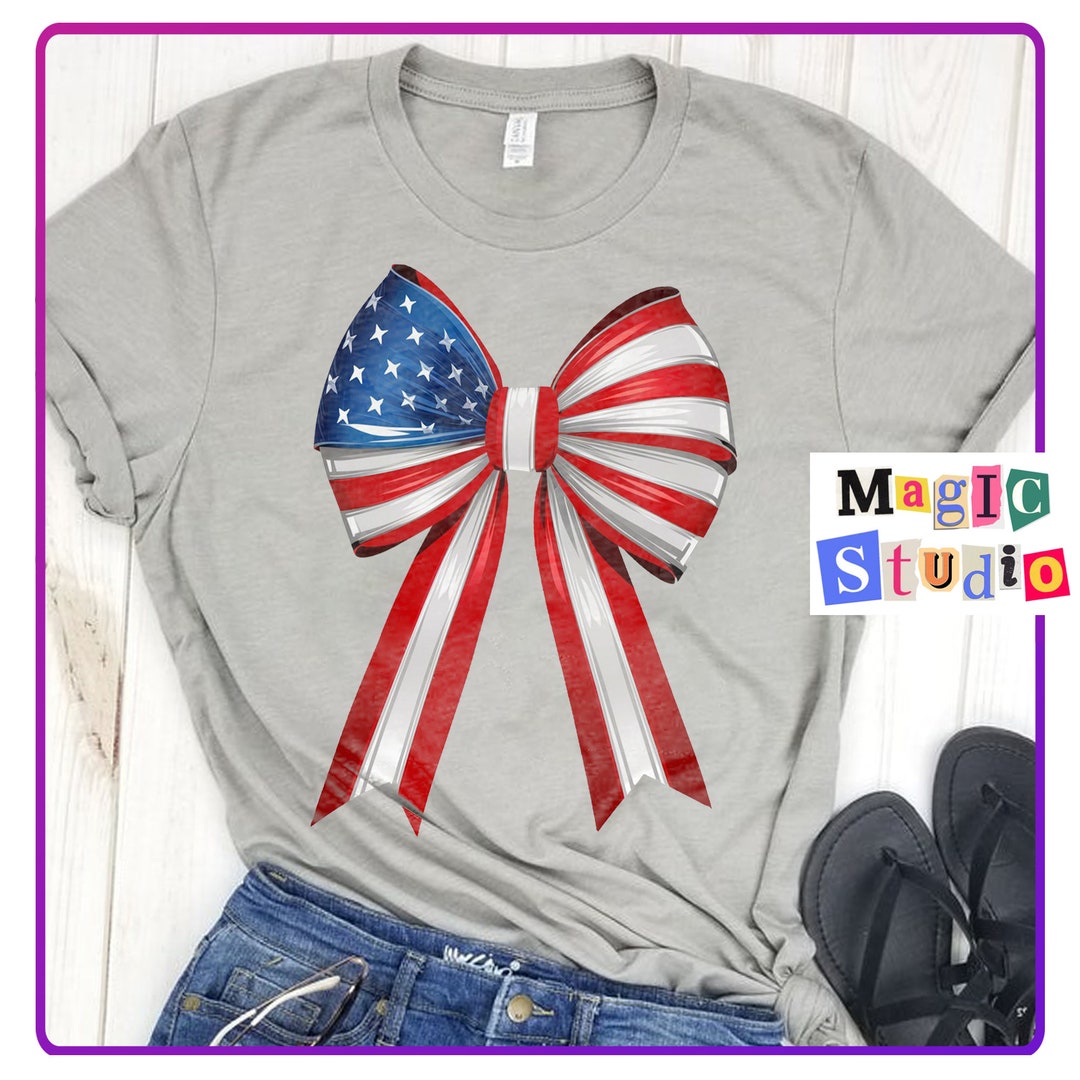 Coquette American Girly Png, Coquette Bow Png, 4th of July Sublimation ...