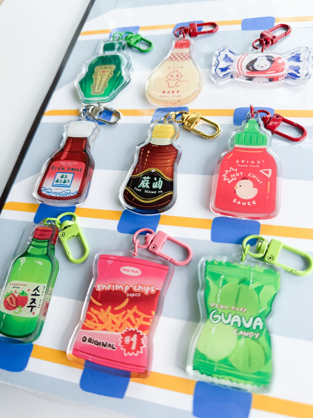 Nostalgic Asian Goodies Keychains - Etsy