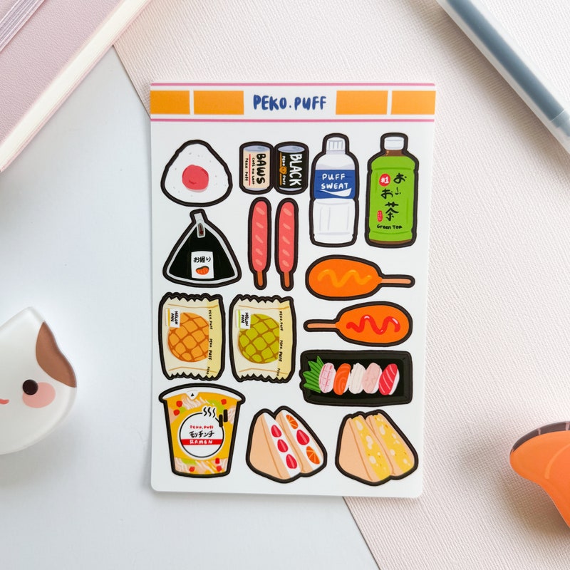 Japanese Snack Stickers - Etsy