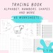Preschool Tracing Book, Printable Alphabet, Numbers, Shapes, Animals ...