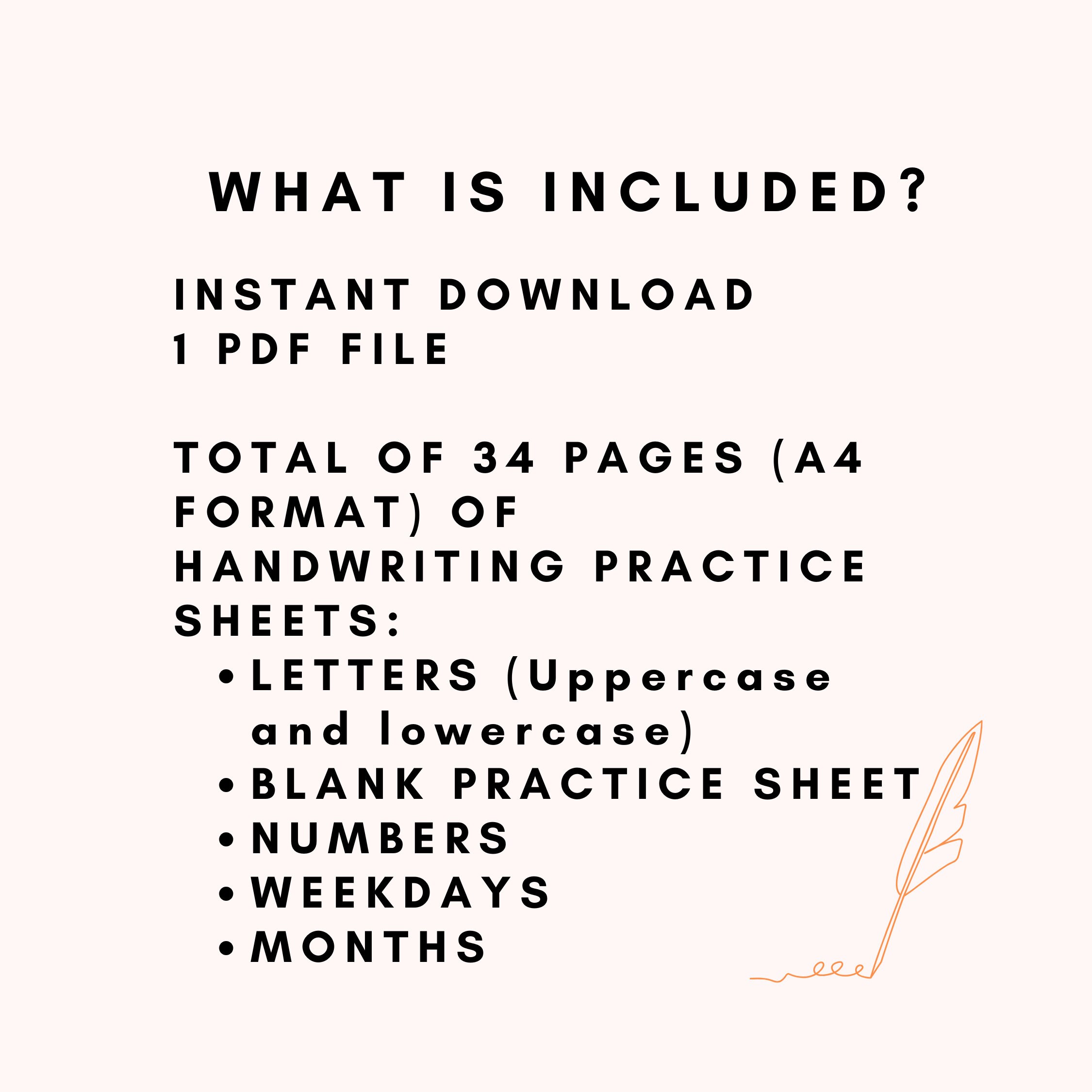 Handwriting Practice Bundle for Kids and Adults, Great Preschool ...