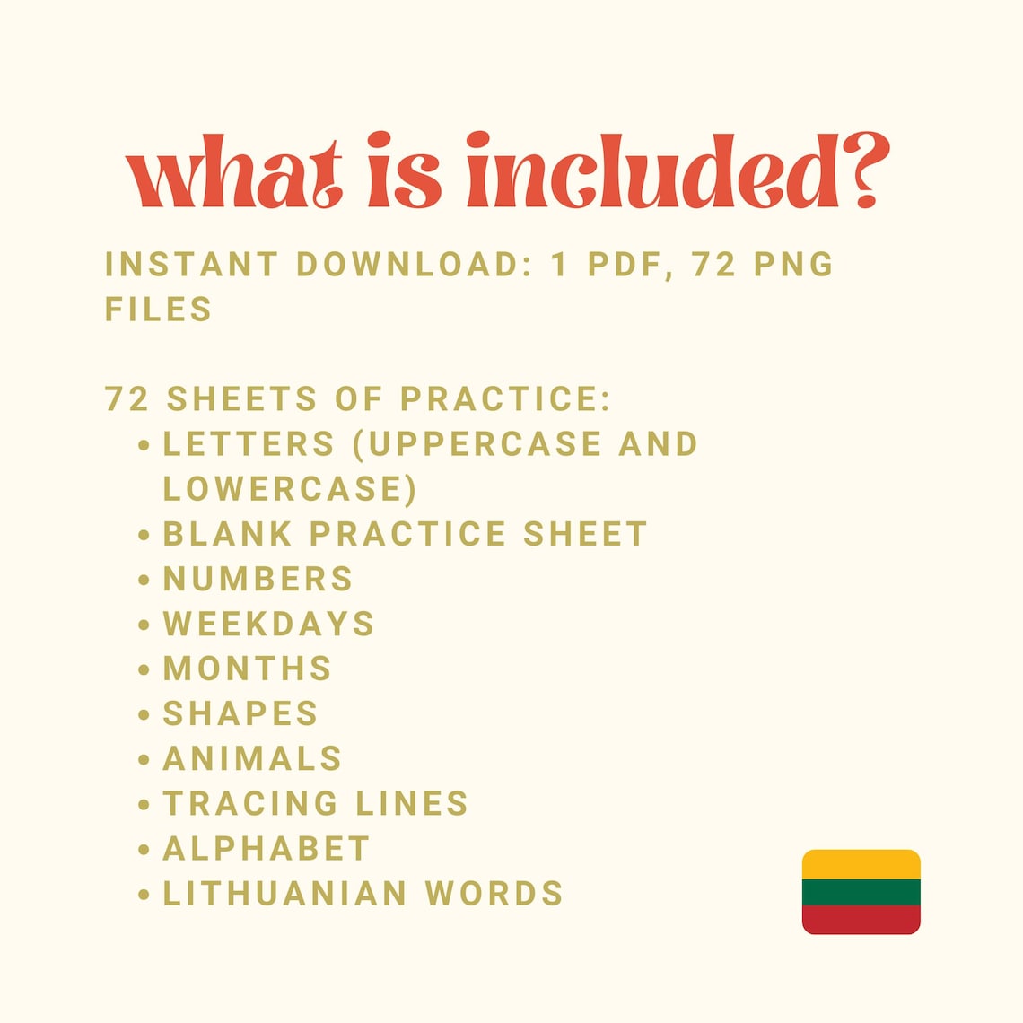 Lithuanian Tracing Book, Printable Alphabet, Numbers, Shapes, Animals ...