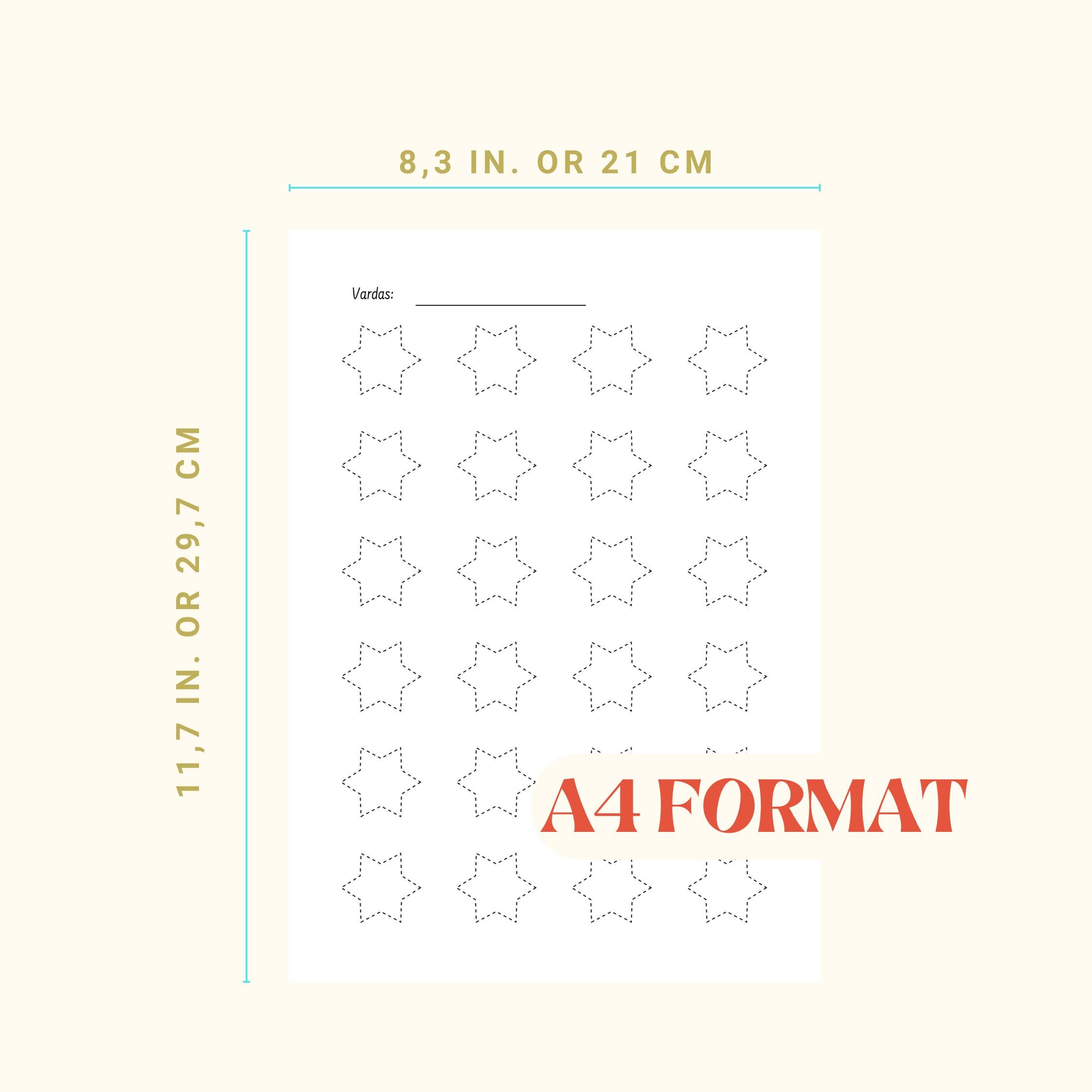 Lithuanian Tracing Book, Printable Alphabet, Numbers, Shapes, Animals ...