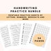 Handwriting Practice Bundle for Kids and Adults, Great Preschool ...