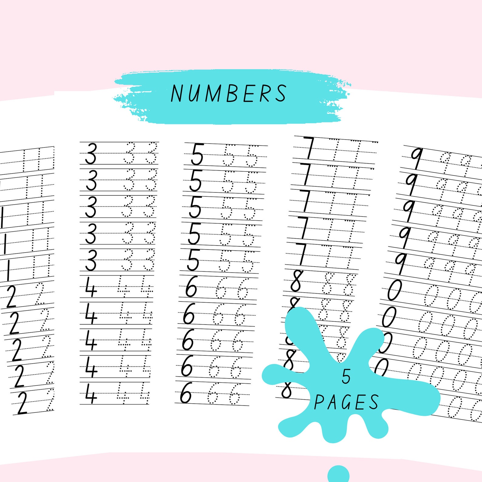 Preschool Tracing Book, Printable Alphabet, Numbers, Shapes, Animals ...