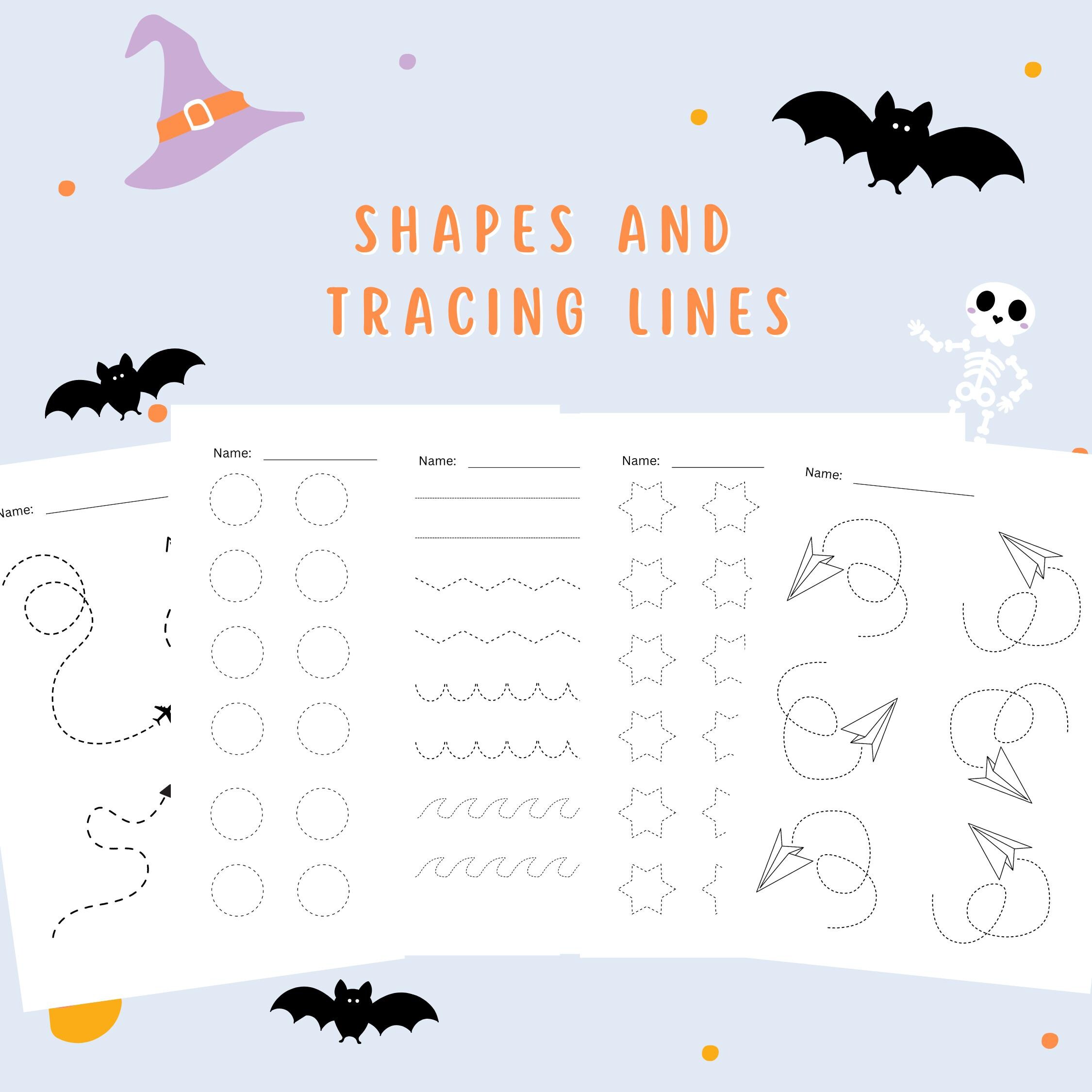Halloween Activity Sheets, Preschool Tracing Book, Printable Alphabet ...