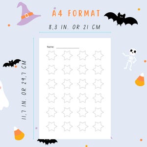 Halloween Activity Sheets, Preschool Tracing Book, Printable Alphabet ...