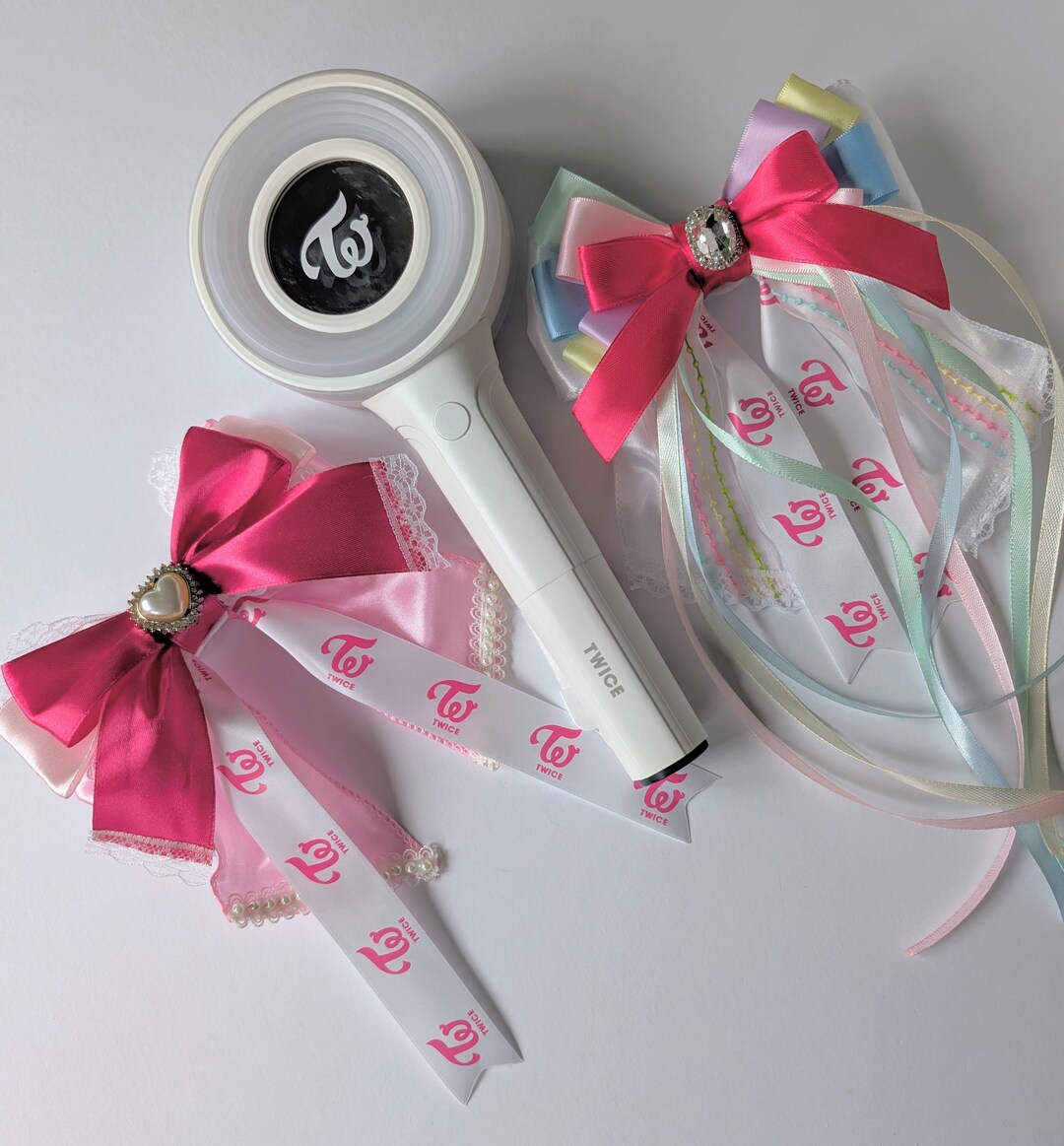 Twice Inspired Kpop Lightstick Bow, With Custom Ribbon. - Etsy Australia