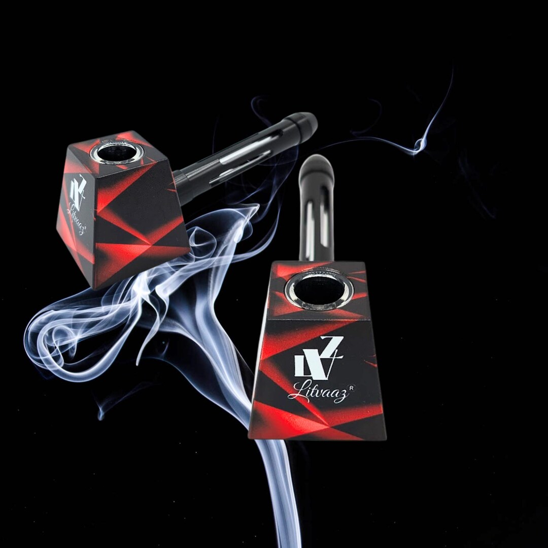 Pyramid Glass Pipe, Unique Pipe LITVAAZ DESIGN, Gifts for Smokers ...
