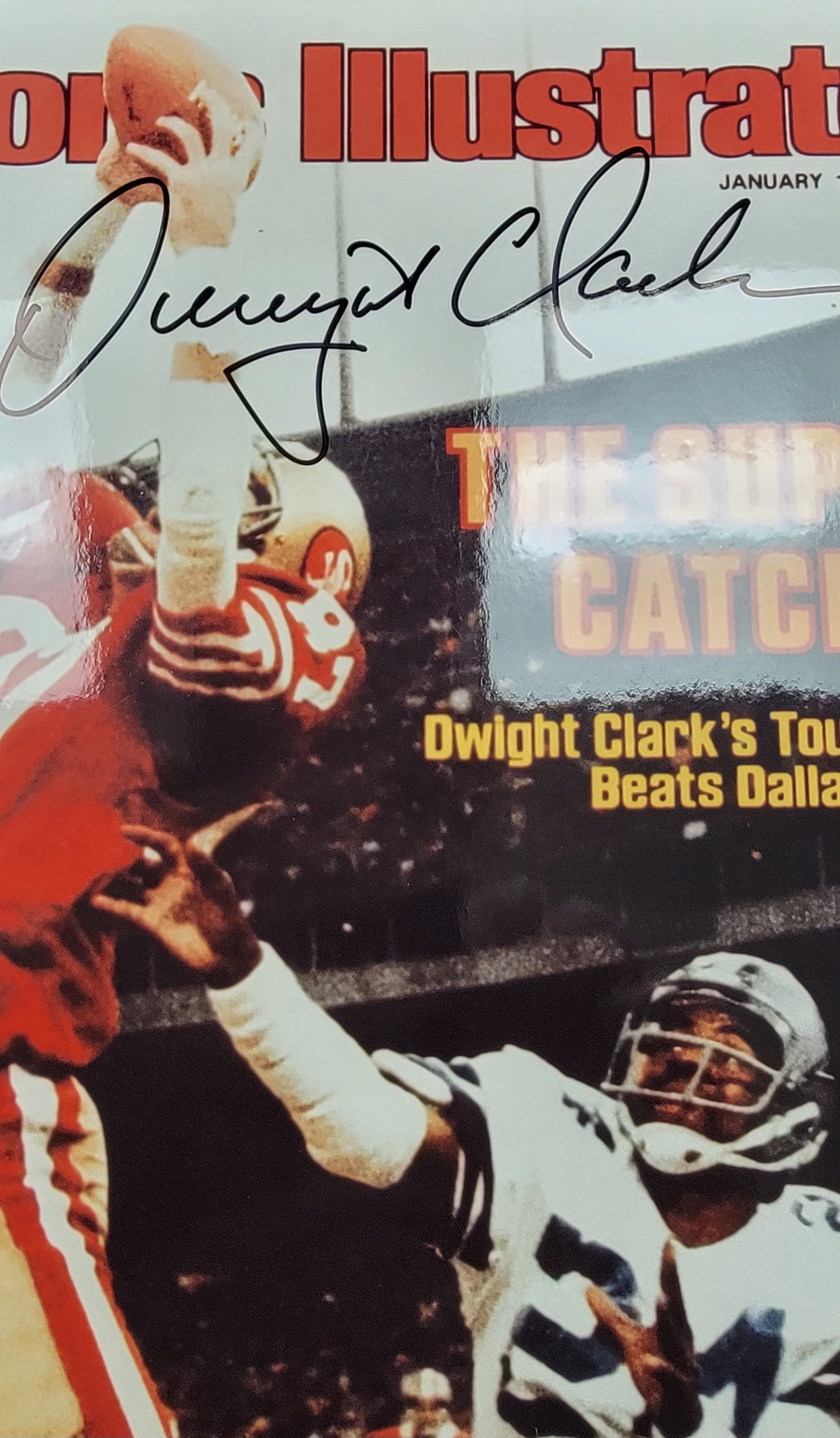 Dwight Clark 49ers "the Catch" Signed 8 X 10 Color Photo of Sports ...